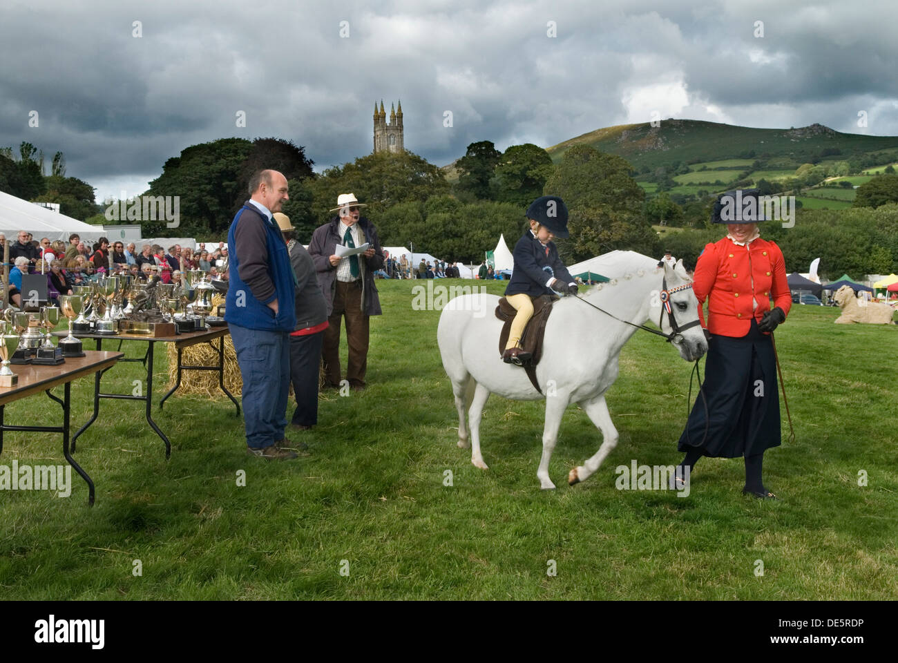 Widecombe Fair, Widecombe in the Moor Dartmoor Devon Uk. Prize giving ...