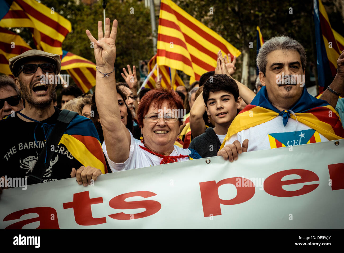 Catalonia independent flag hi-res stock photography and images - Alamy