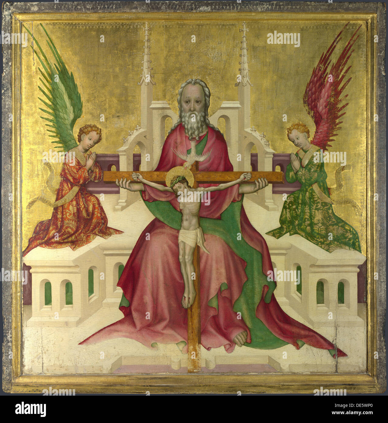 The Trinity with Christ Crucified, c.1410. Artist: Austrian master ...