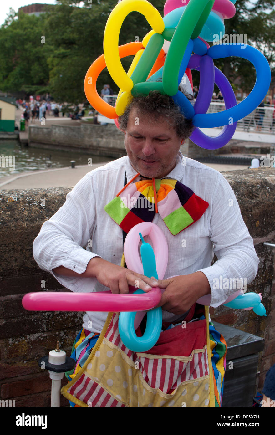 Man modelling balloons Stock Photo - Alamy