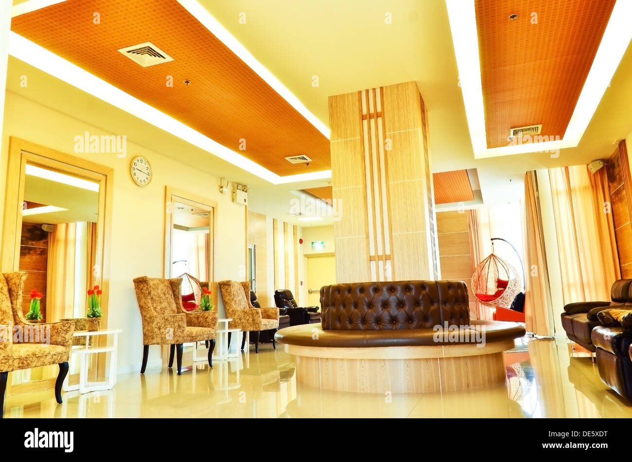 Vertical view of living room interior Stock Photo - Alamy