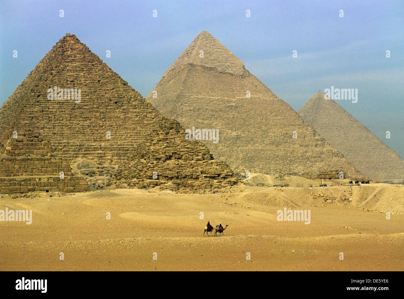 pyramids at Giza, Cairo, Egypt, Africa Stock Photo - Alamy