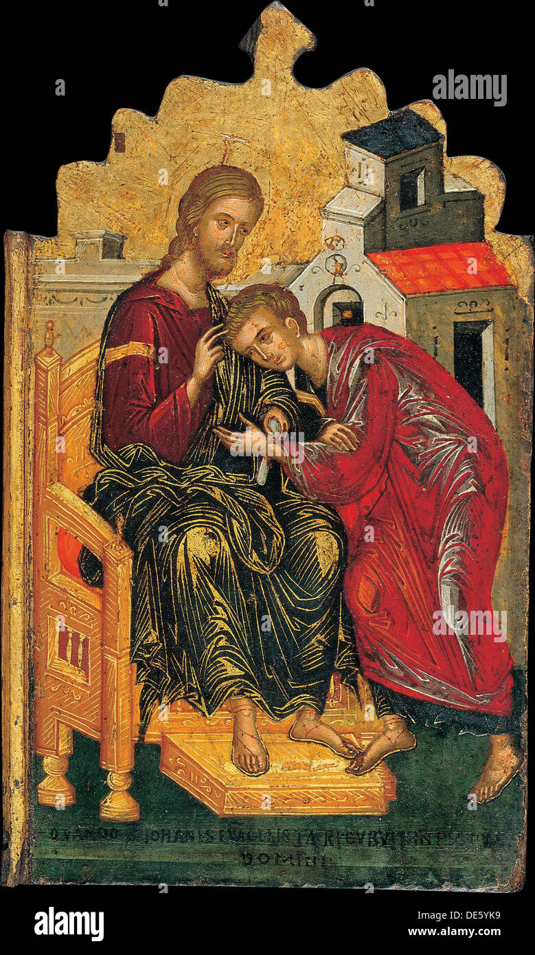 Christ giving the Benediction to John the Evangelist, c. 1450. Artist ...
