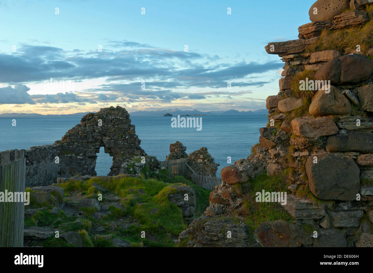 The ruins of Duntulm Castle, Trotternish, Isle of Skye, Scotland, UK ...