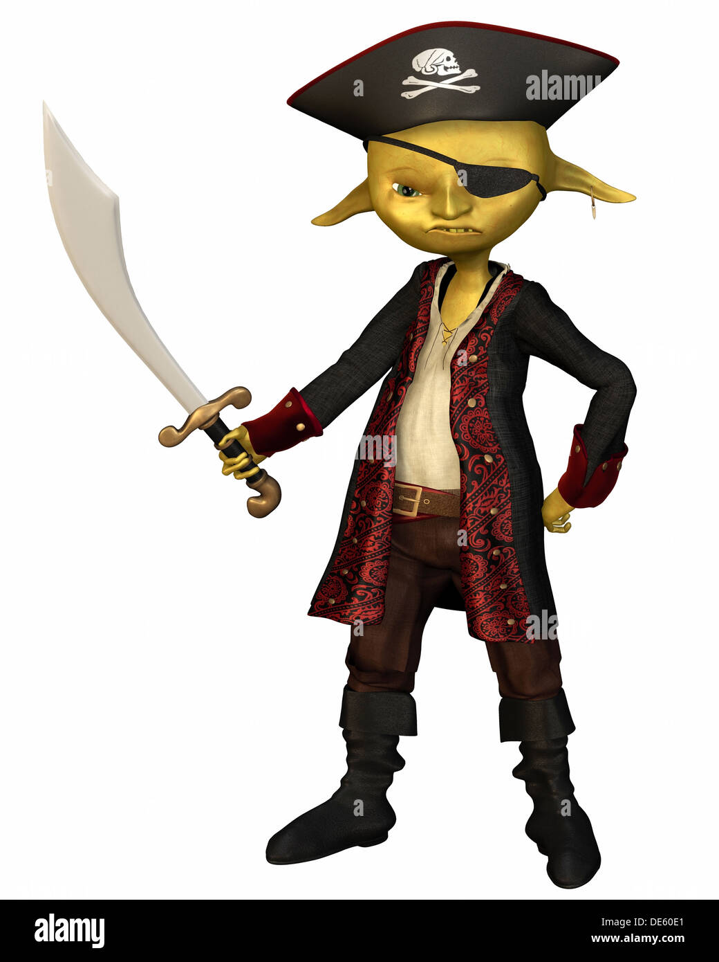 Goblin Pirate Captain Stock Photo - Alamy