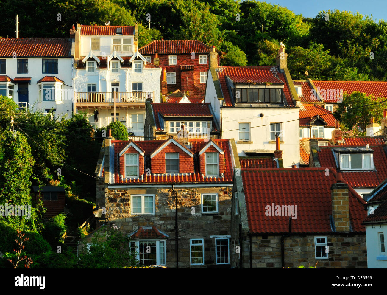 Red Roof Cottages Stock Photo - Alamy