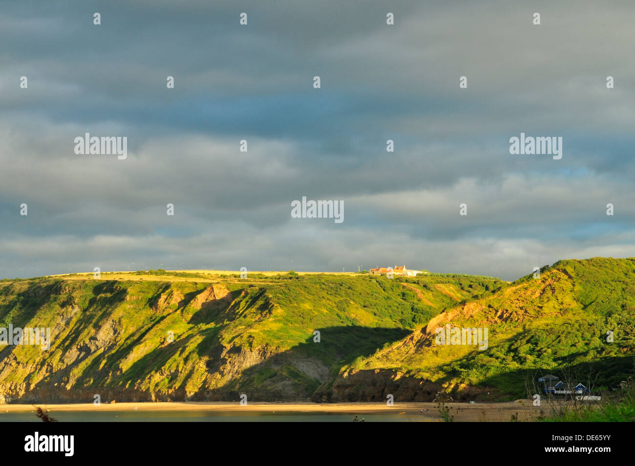 Sunlight along the Cliffs Stock Photo - Alamy