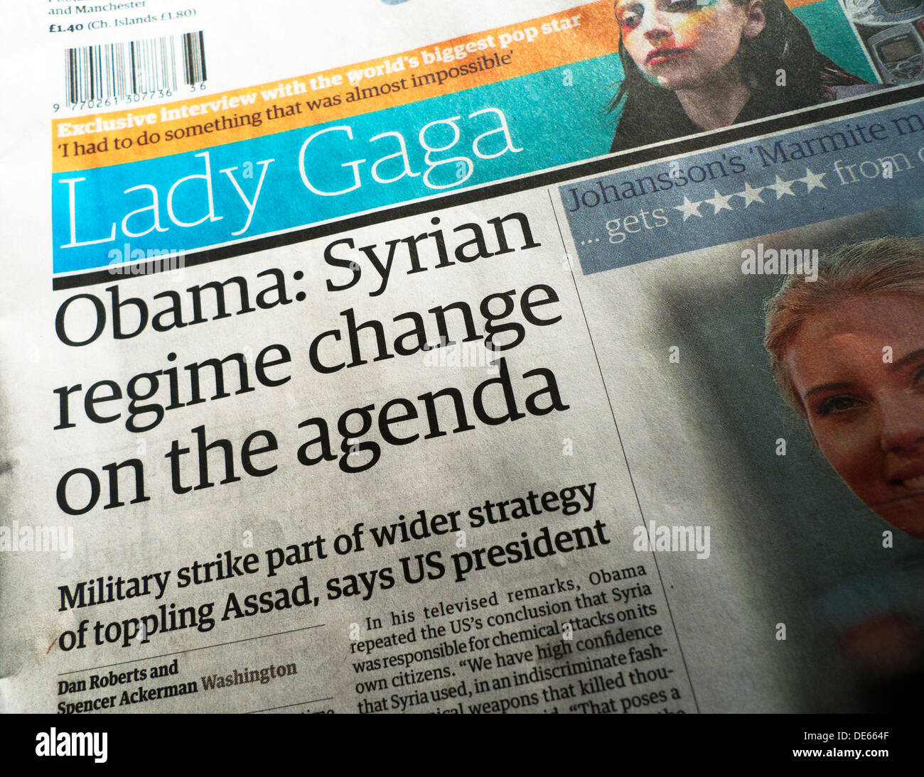 Newspaper headlines obama hi-res stock photography and images - Alamy