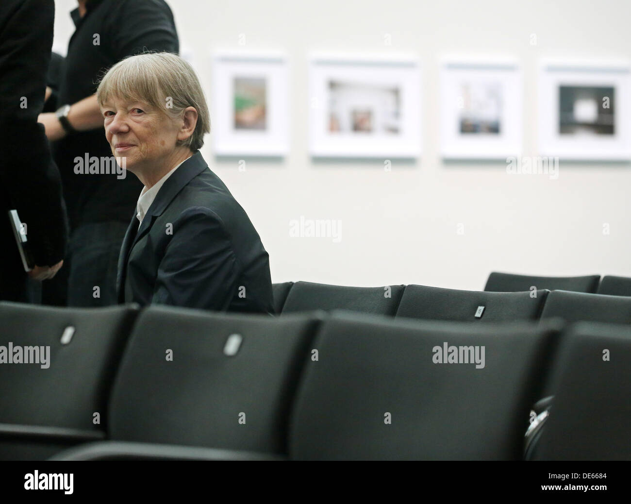 Photographer Candida Hoefer in her exhibition at the Museum Kunstpalast ...