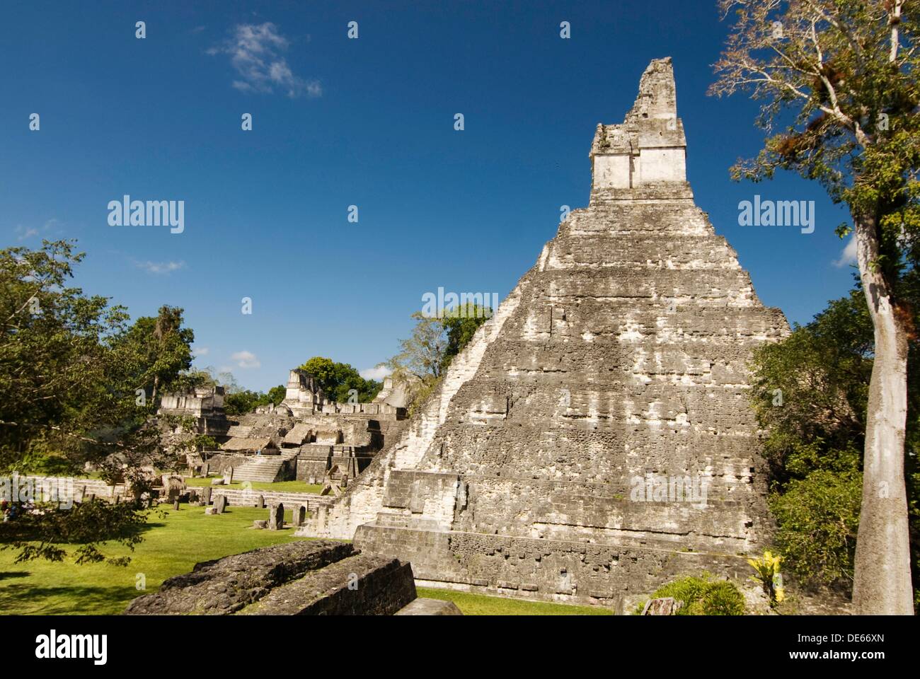 North acropolis maya ruins tikal hi-res stock photography and images ...
