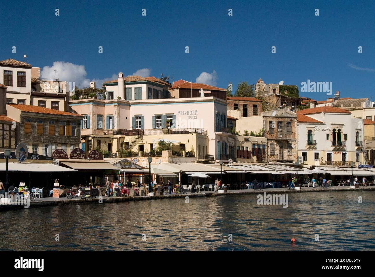 16th century Venetian harbor, Hania, Crete, Greece Stock Photo - Alamy
