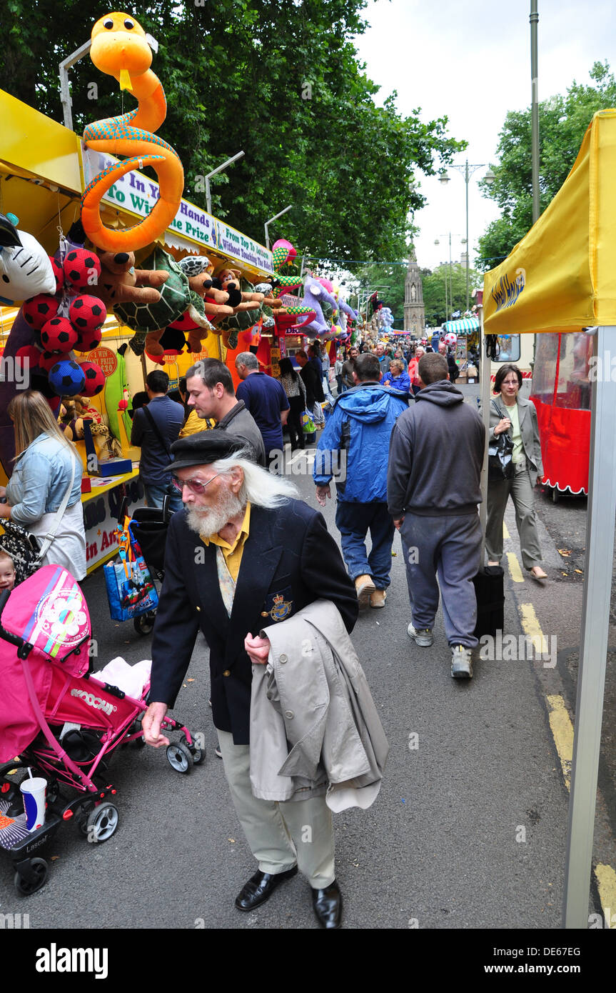 Elderly Asian man at fun fair Stock Photo - Alamy