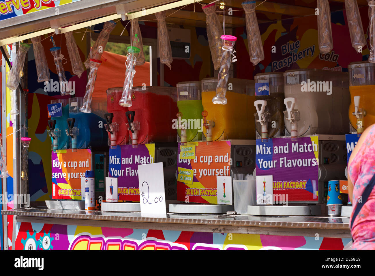 Slush Factory stall - buy a cup and serve yourself at Bournemouth Air ...