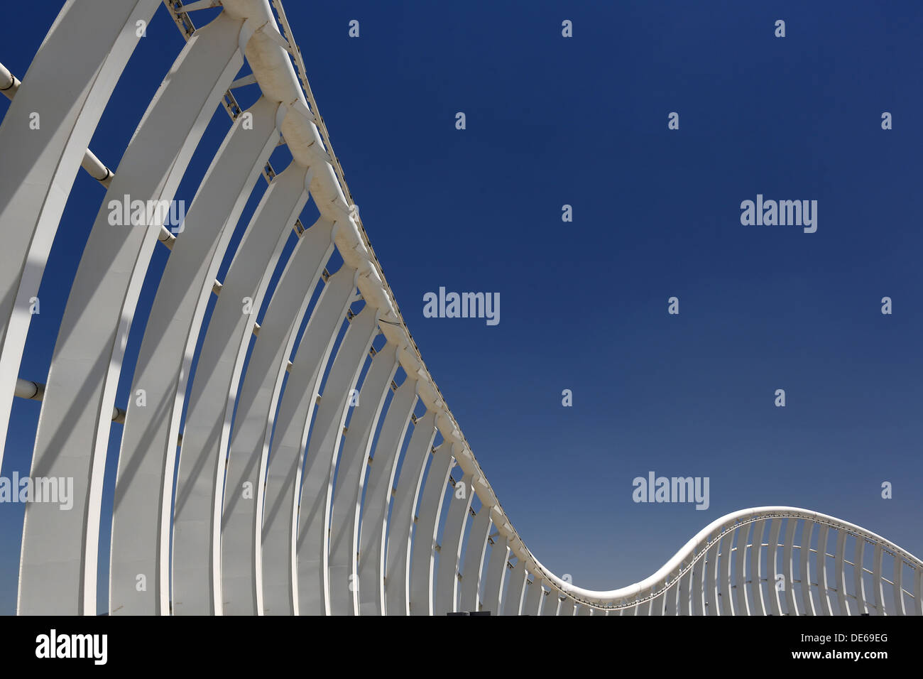 Dubai, United Arab Emirates, Detail of the Meydan Bridge Stock Photo ...