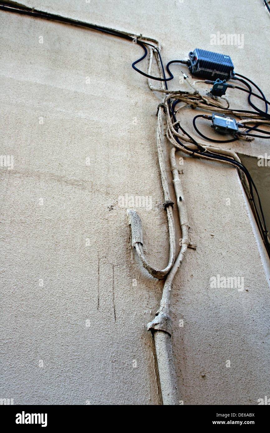 Cables and electrical connections Stock Photo - Alamy