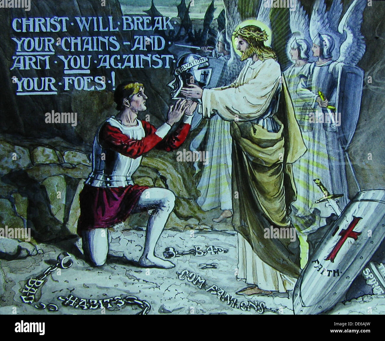 A Christian morality message Victorian period Stock Photo - Alamy