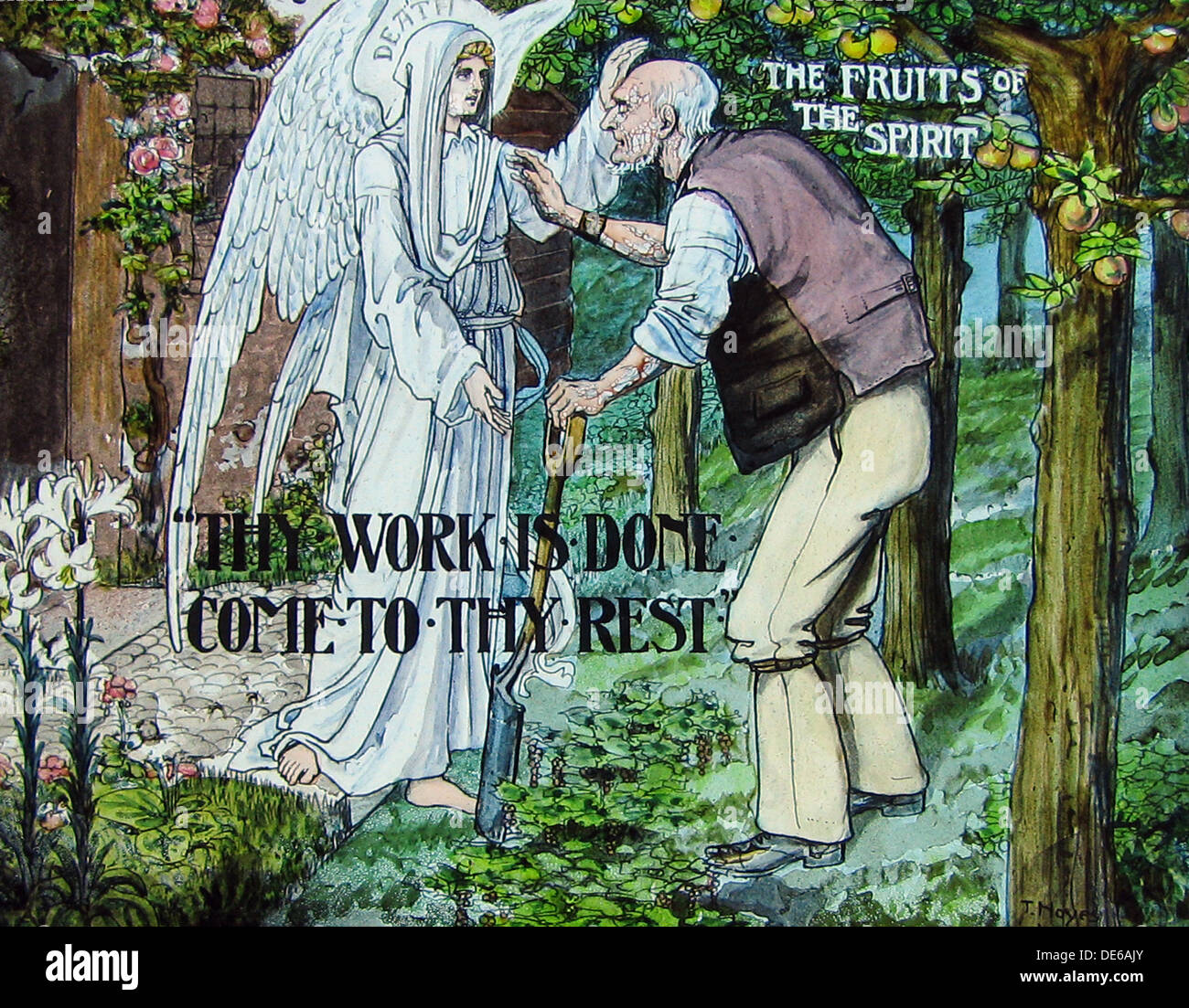 A Christian morality message Victorian period Stock Photo - Alamy