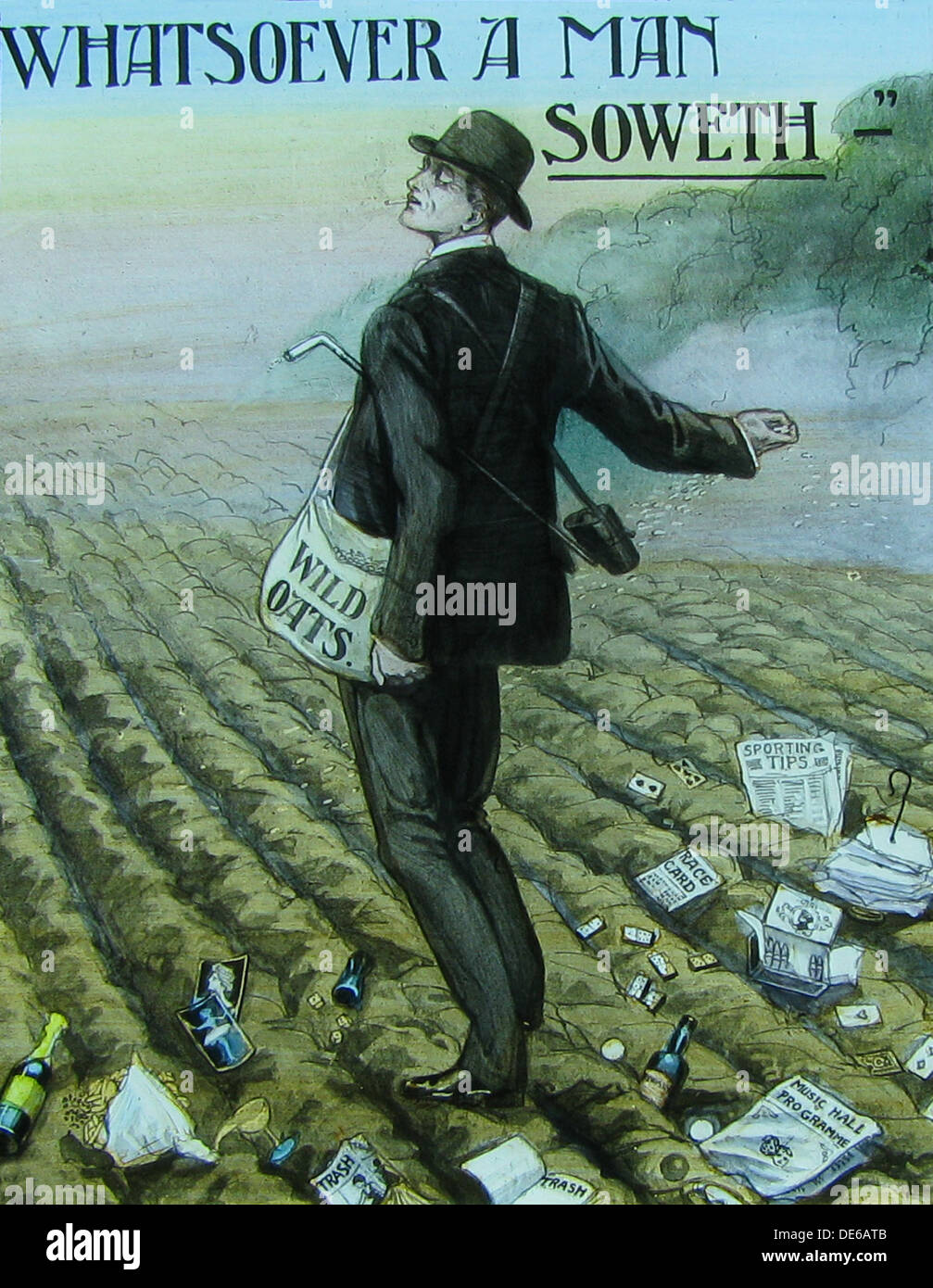A Christian morality message Victorian period Stock Photo - Alamy
