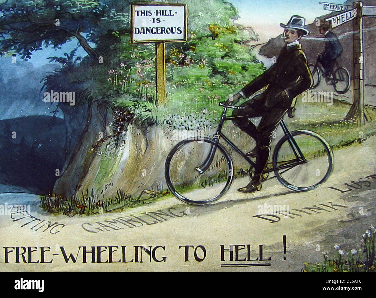 Christian morality message victorian period hi-res stock photography ...