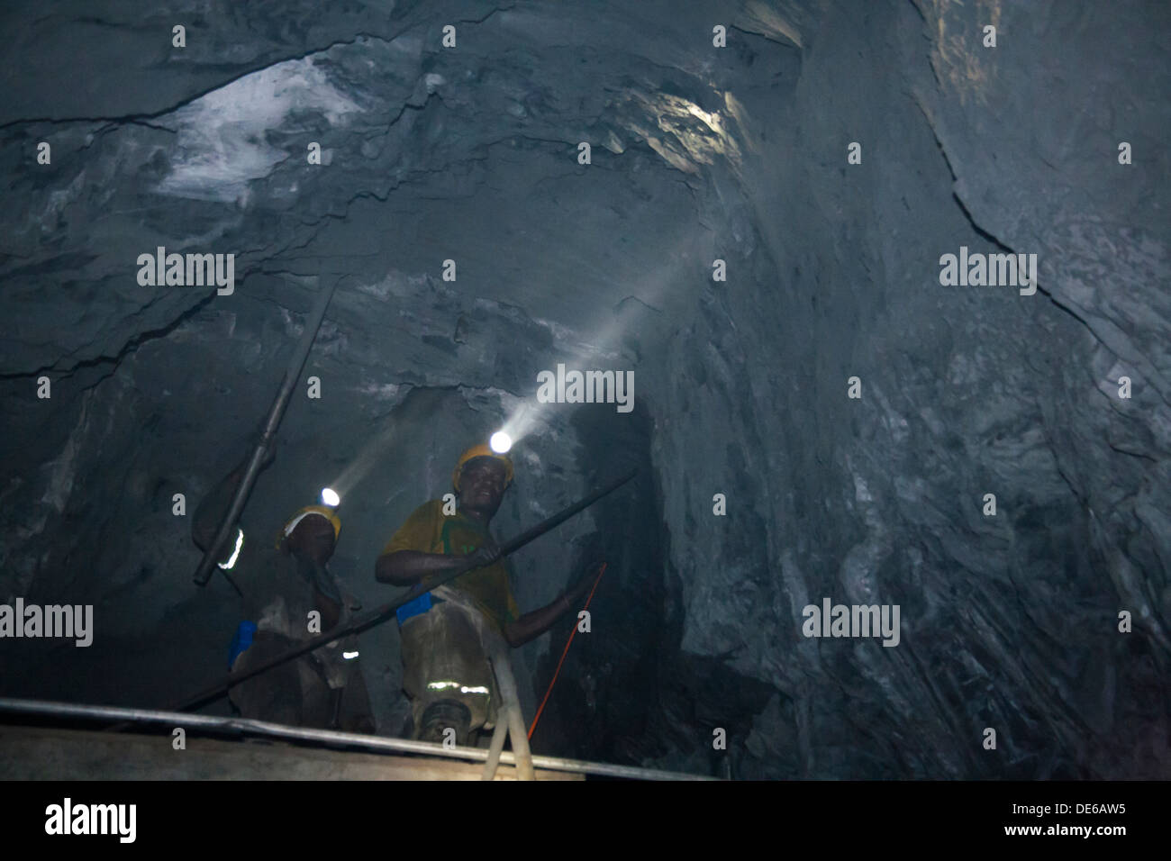 Underground mining drilling hi-res stock photography and images - Alamy