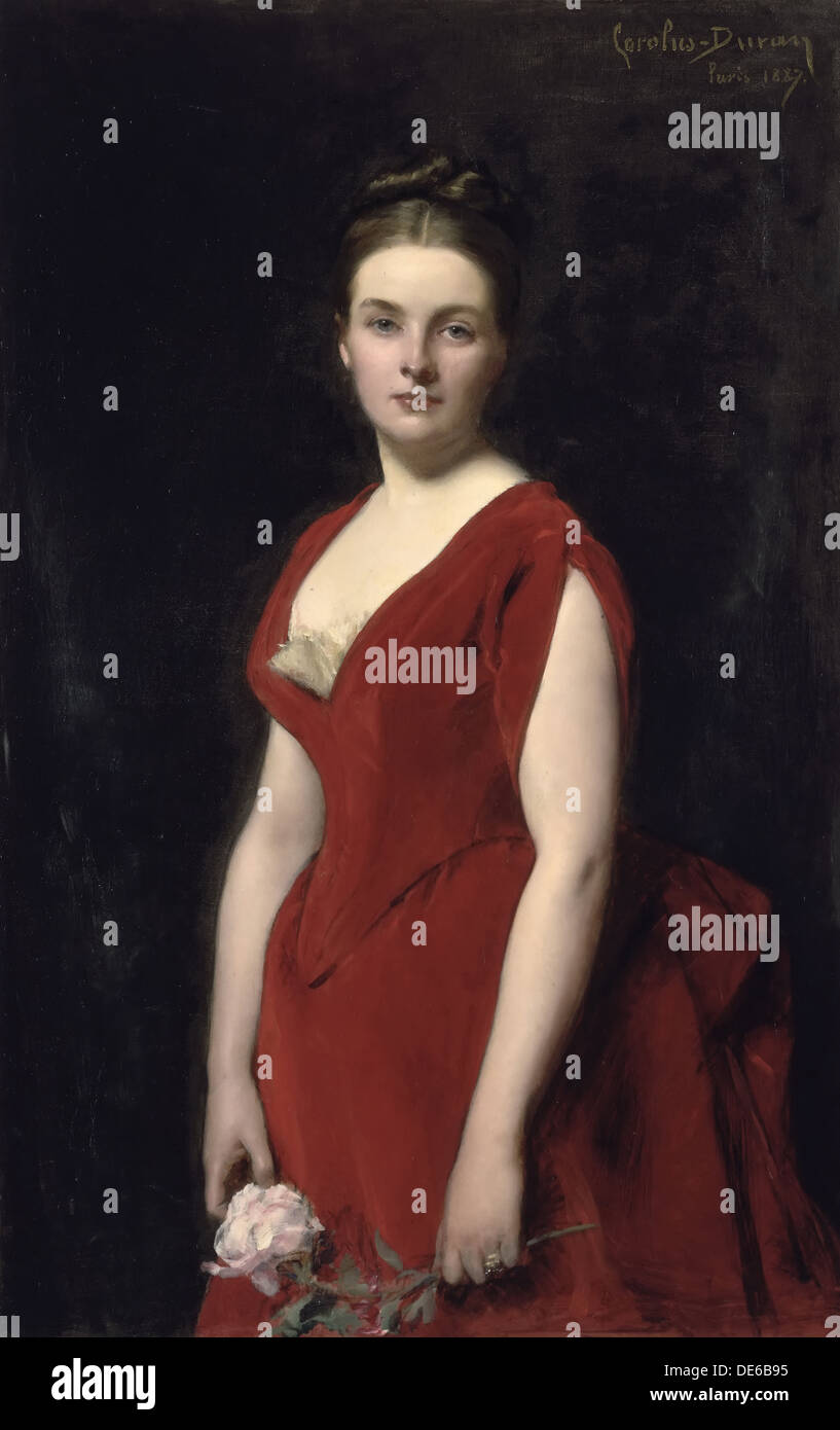 Portrait of Countess Anna Alexandrovna Obolenskaya (1861-1917), 1887 ...