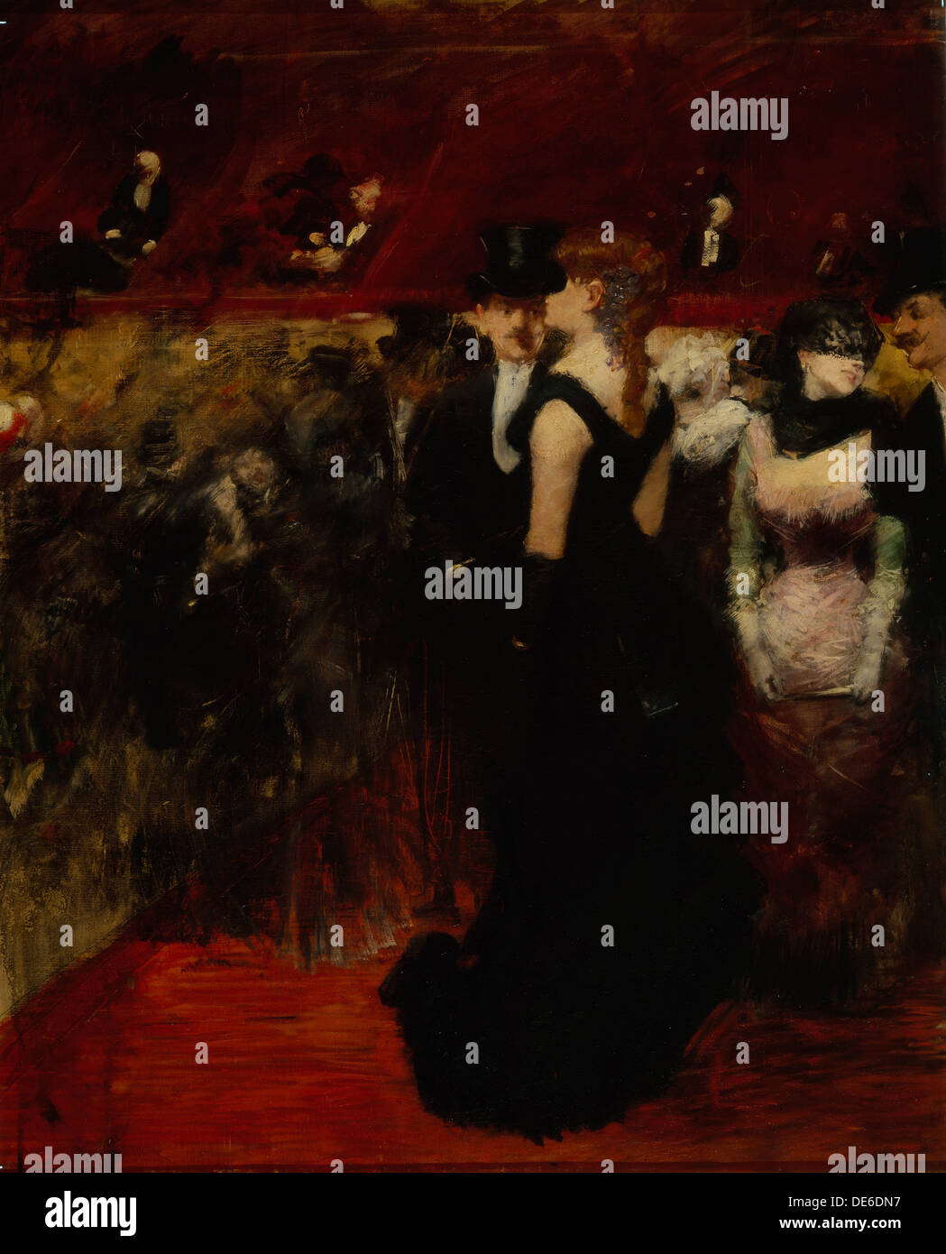 Ball at the Paris Opera. Artist: Forain, Jean-Louis (1852-1931 Stock ...