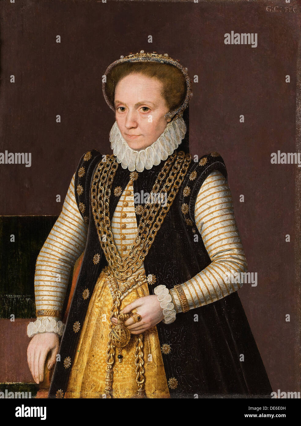 Portrait of an unknown French Noblewoman, 1560. Artist: French master ...