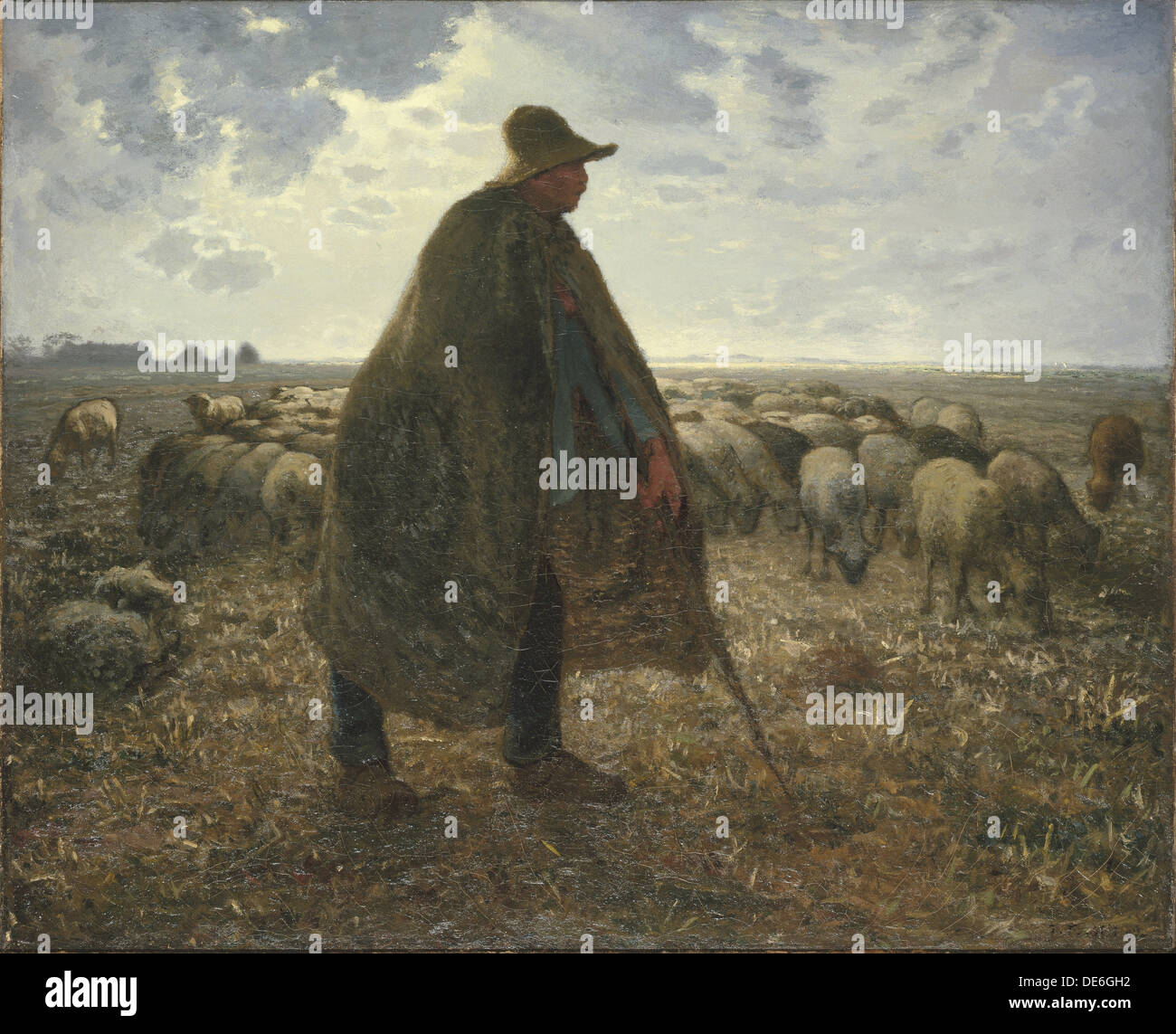 Shepherd flock painting hi-res stock photography and images - Alamy