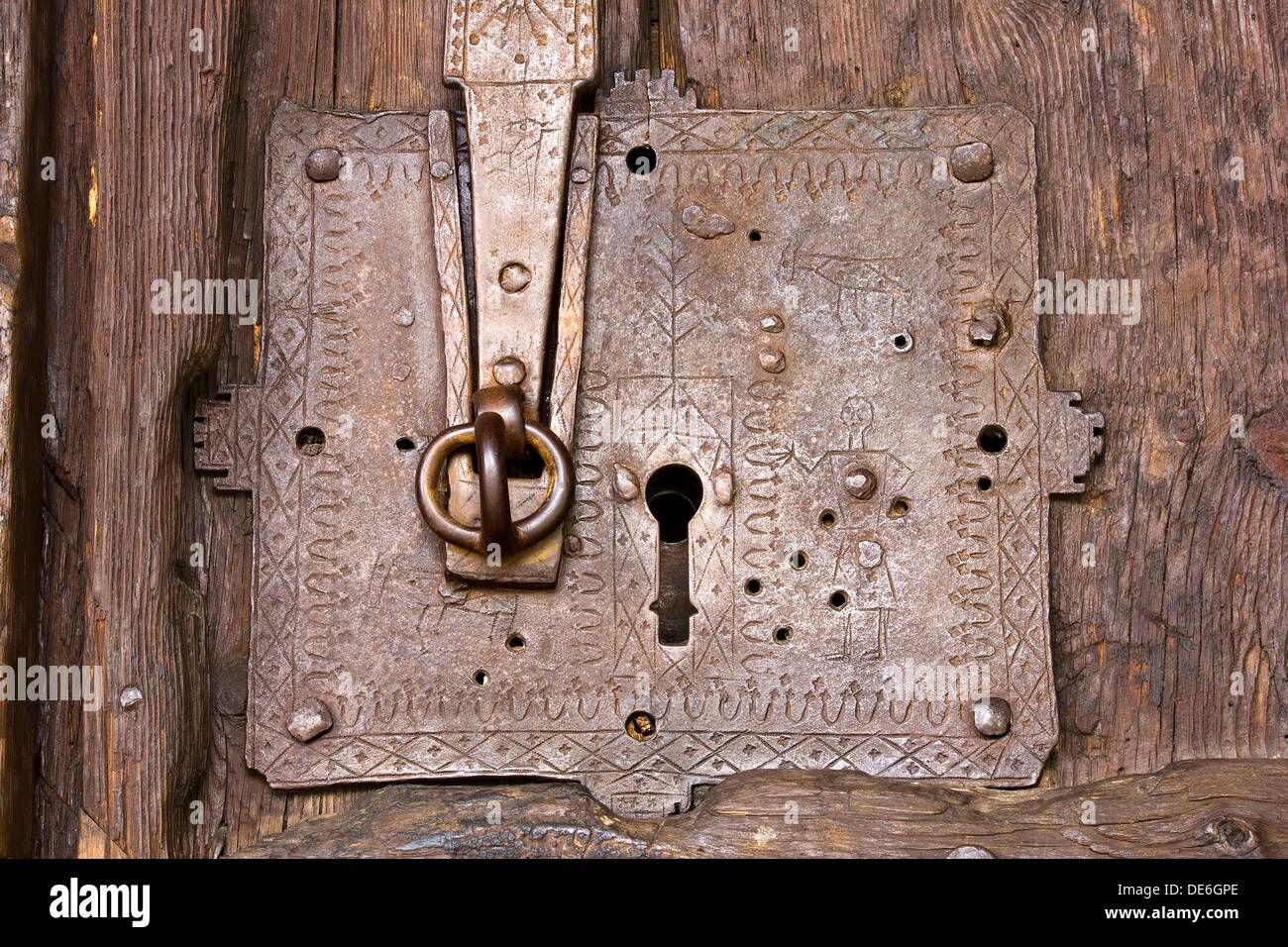 Wrought iron lock hi-res stock photography and images - Alamy