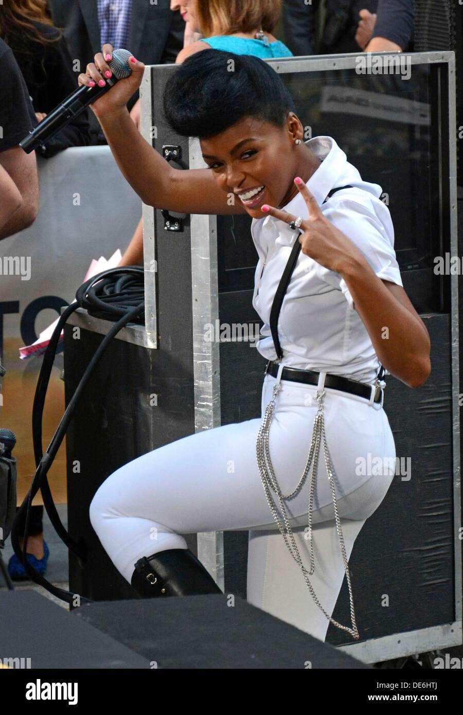New York, NY. 12th Sep, 2013. Janelle Monae on stage for NBC Today Show ...