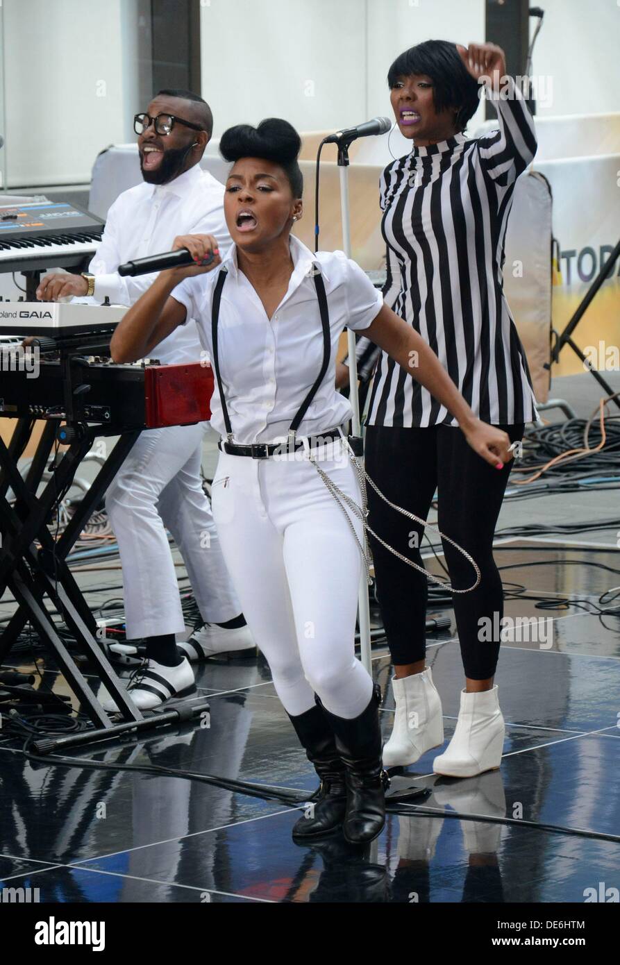 New York, NY. 12th Sep, 2013. Janelle Monae on stage for NBC Today Show ...