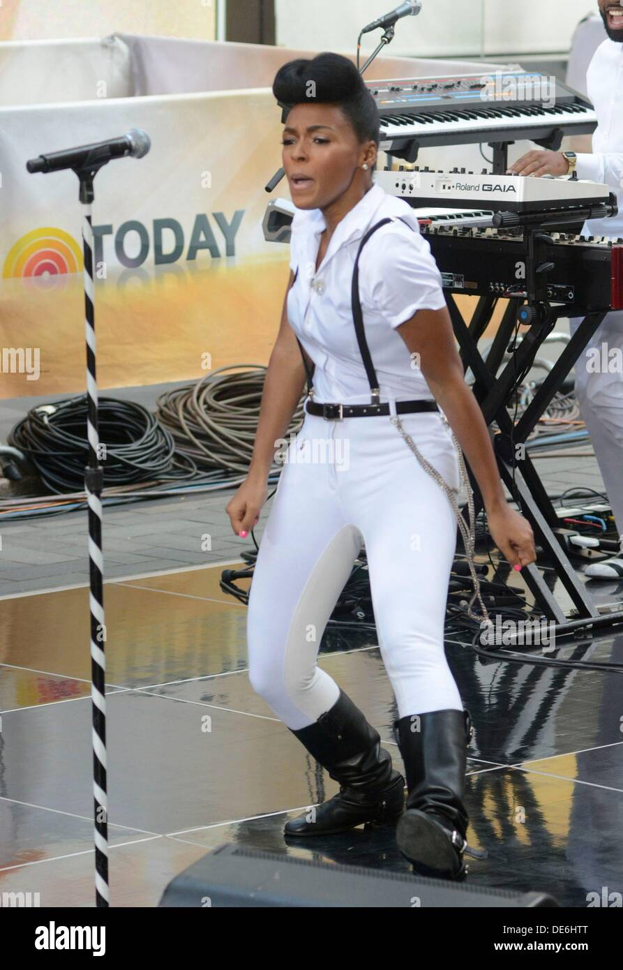 New York, NY. 12th Sep, 2013. Janelle Monae on stage for NBC Today Show ...