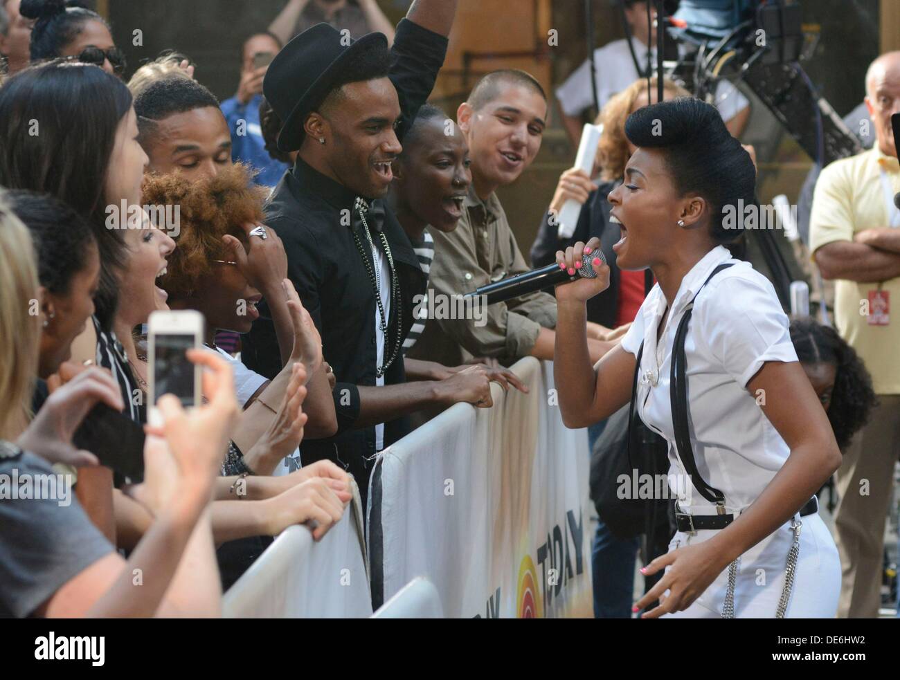New York, NY. 12th Sep, 2013. Janelle Monae on stage for NBC Today Show ...