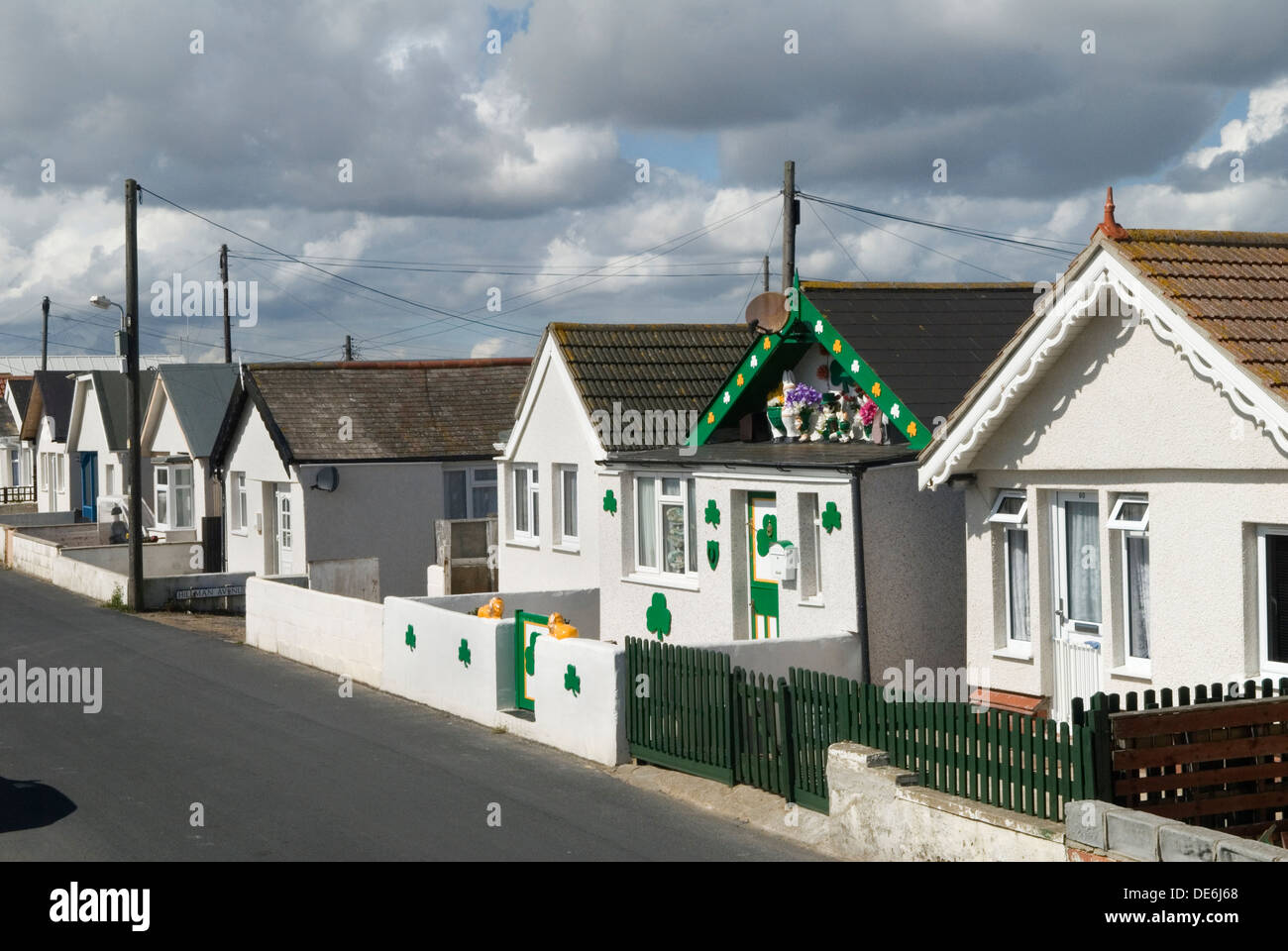 Jaywick Essex Uk Brooklands estate bungalow holiday homes 2013 2010s Uk ...