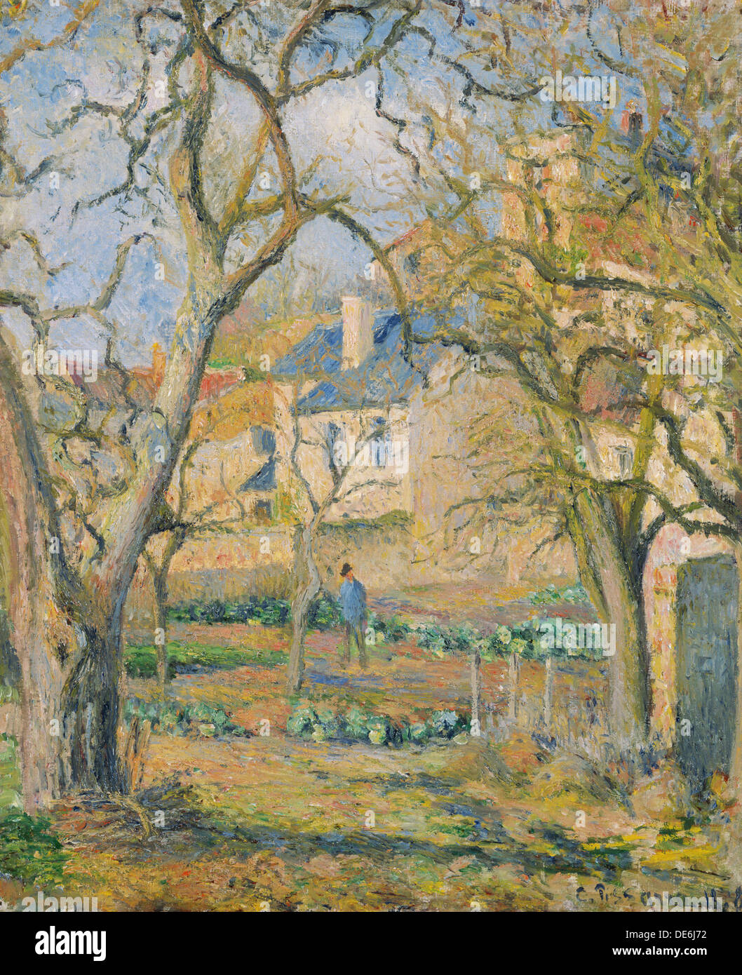 Vegetable Garden, 1878. Artist: Pissarro, Camille (1830-1903 Stock ...