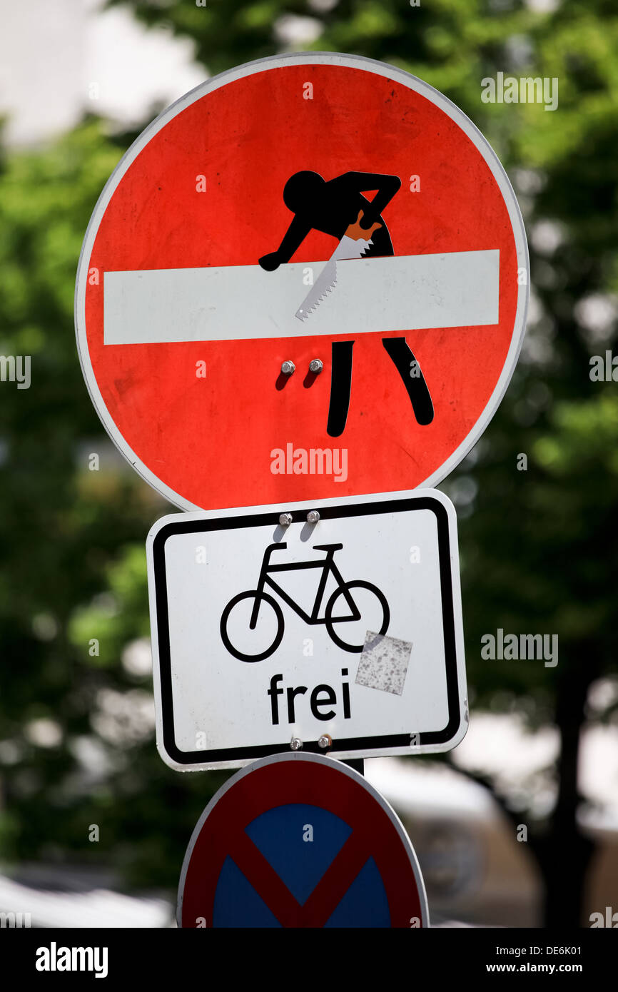 Berlin, Germany, causing MODIFIED Shield prohibition of the entrance ...