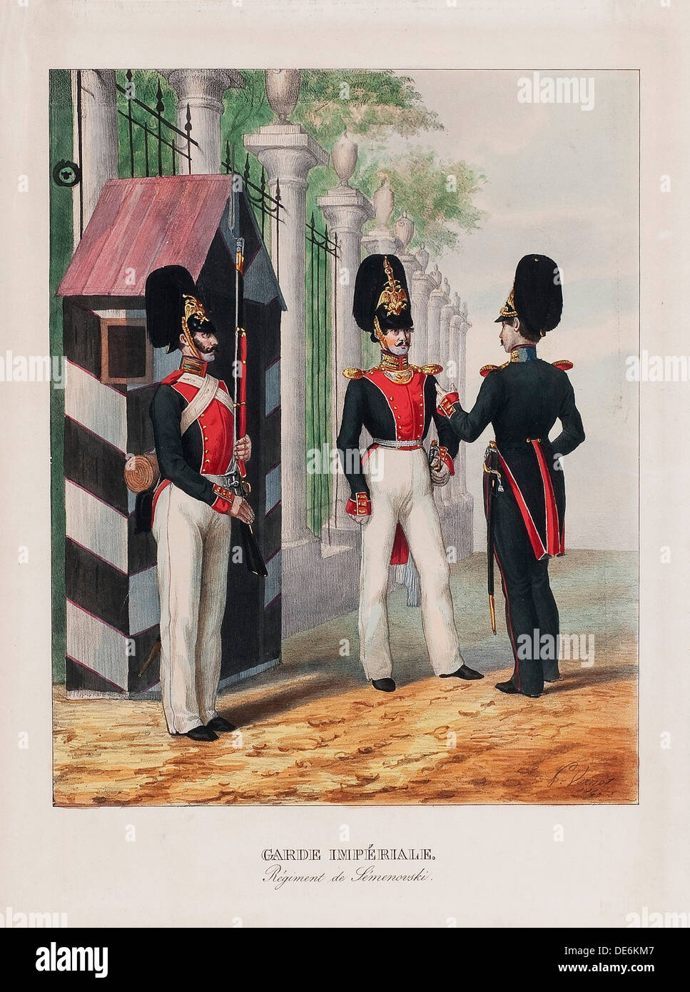 The Semenovsky Life-Guards Regiment, First quarter of 19th cen.. Artist ...
