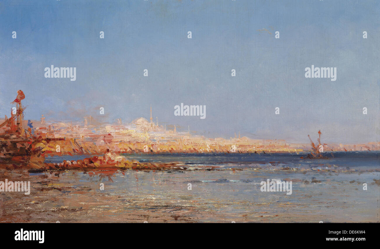 View of Constantinople, c. 1911. Artist: Ziem, Felix-Francois George ...