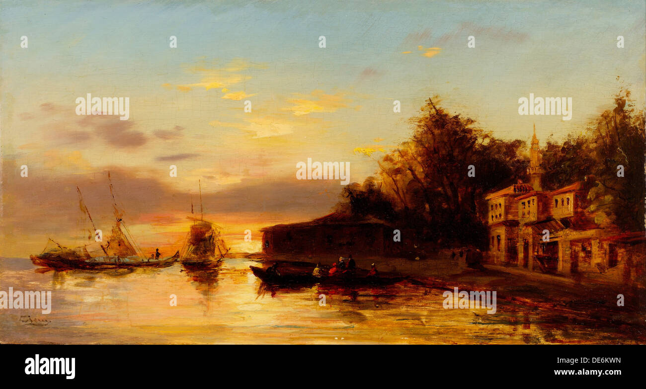 View of Istanbul, Second Half of the 19th cen.. Artist: Ziem, Felix ...