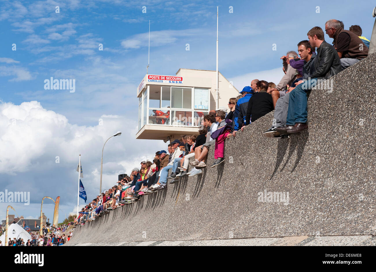 carolles beach, normandy, france Stock Photo - Alamy