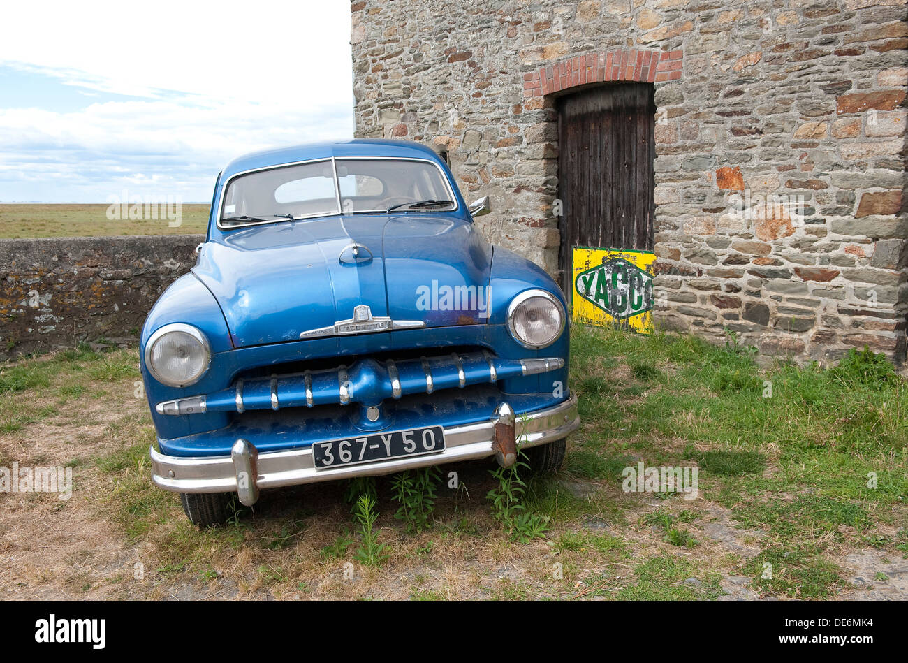 ford vedette car, normandy, france Stock Photo - Alamy