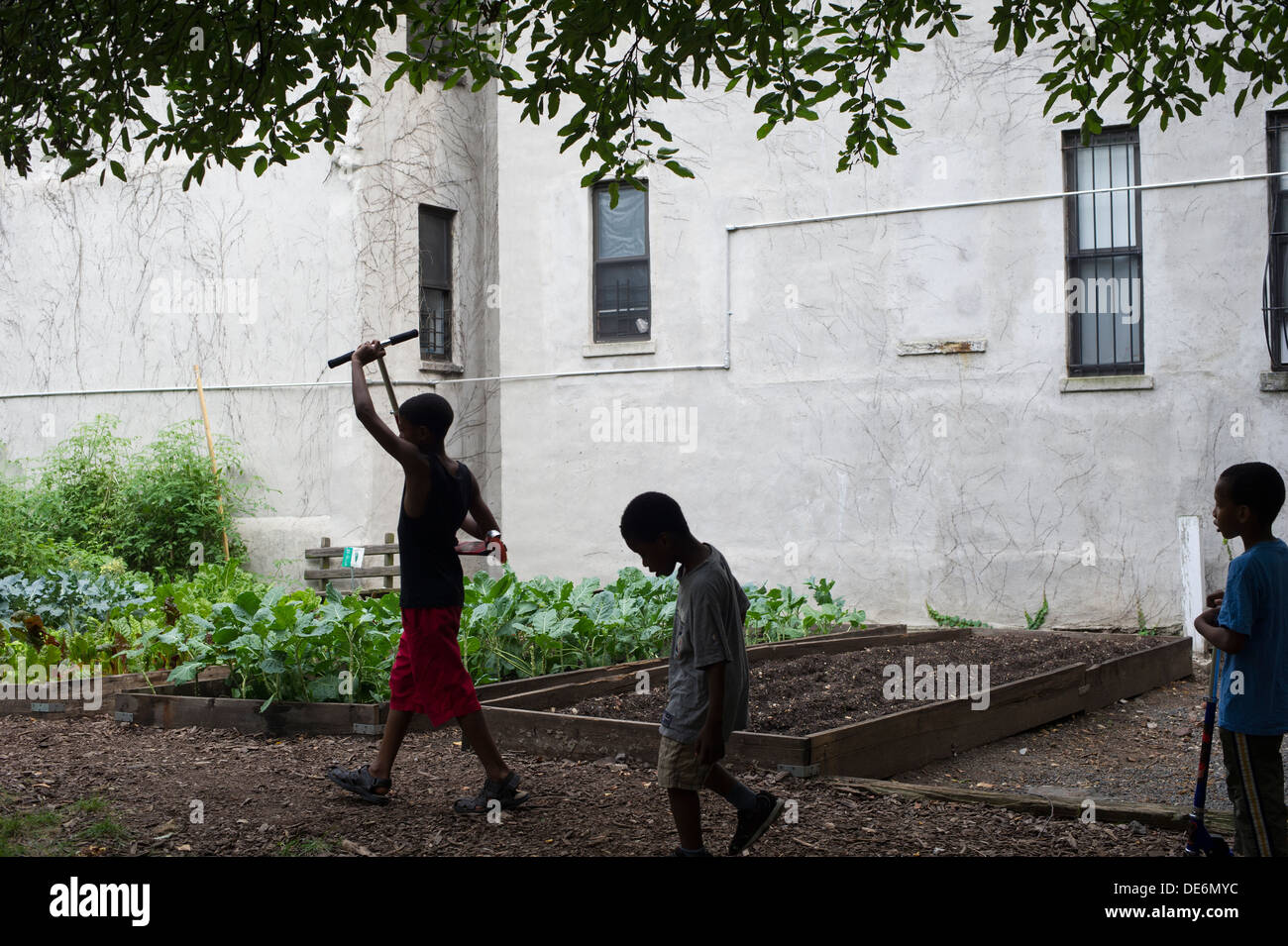 Harlem, community gardens hi-res stock photography and images - Alamy