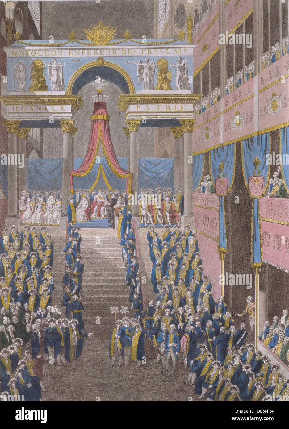 The Coronation of Napoleon on December 2, 1804, 1805. Artist: French ...