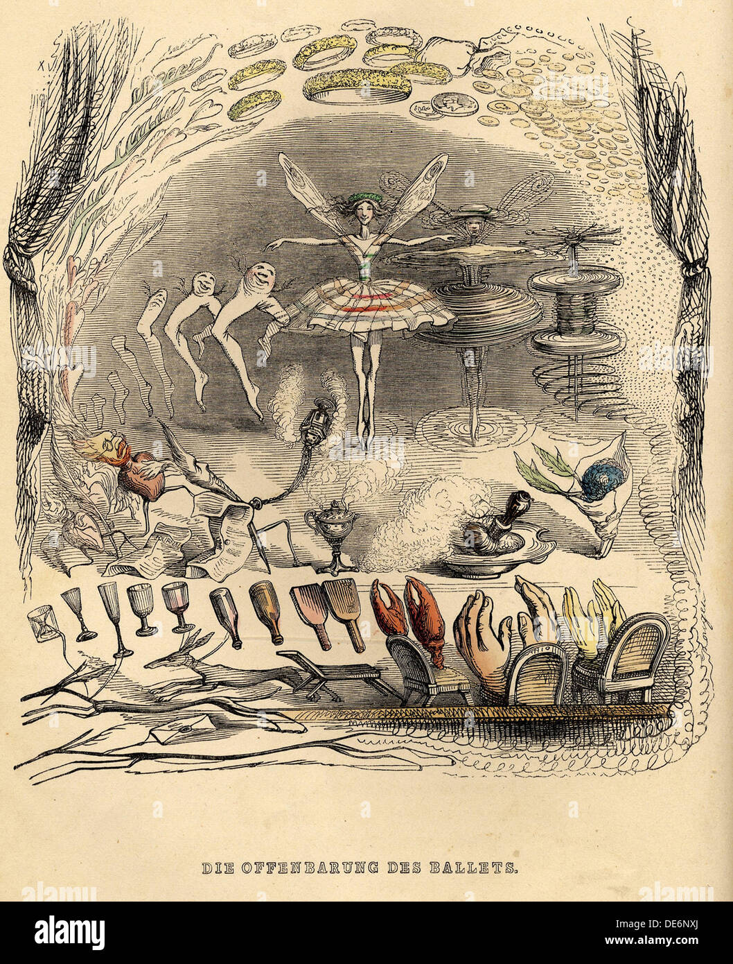 The revelations of Ballet, 1840s. Artist: Grandville, Jean-Jacques ...