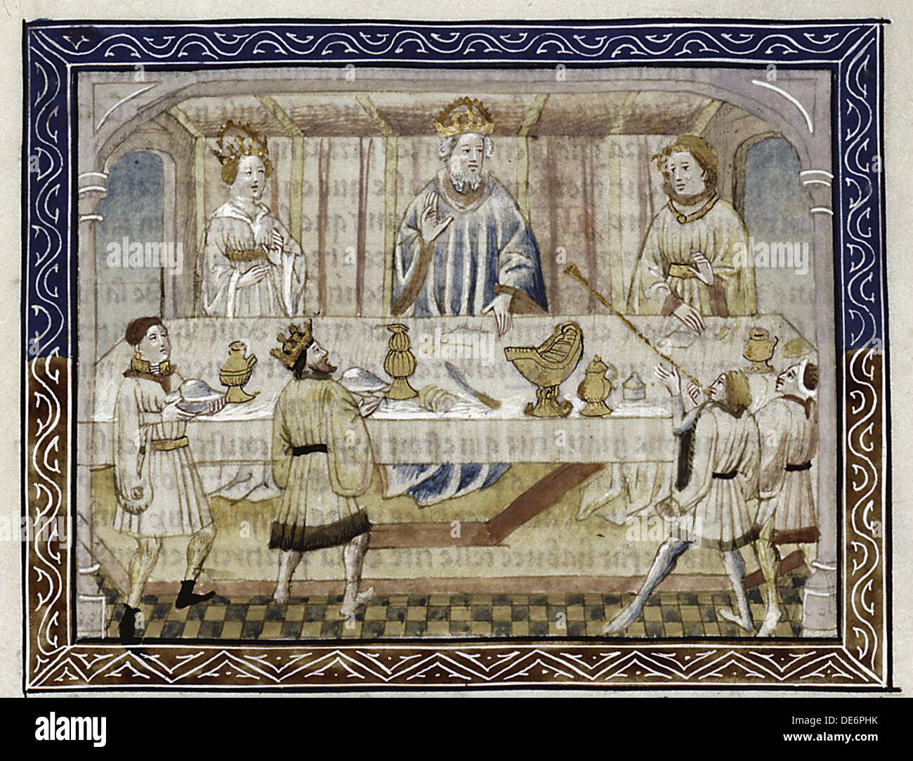 Caesar Augustus, his wife and son at table (From: Jean Hayton, Fleur ...