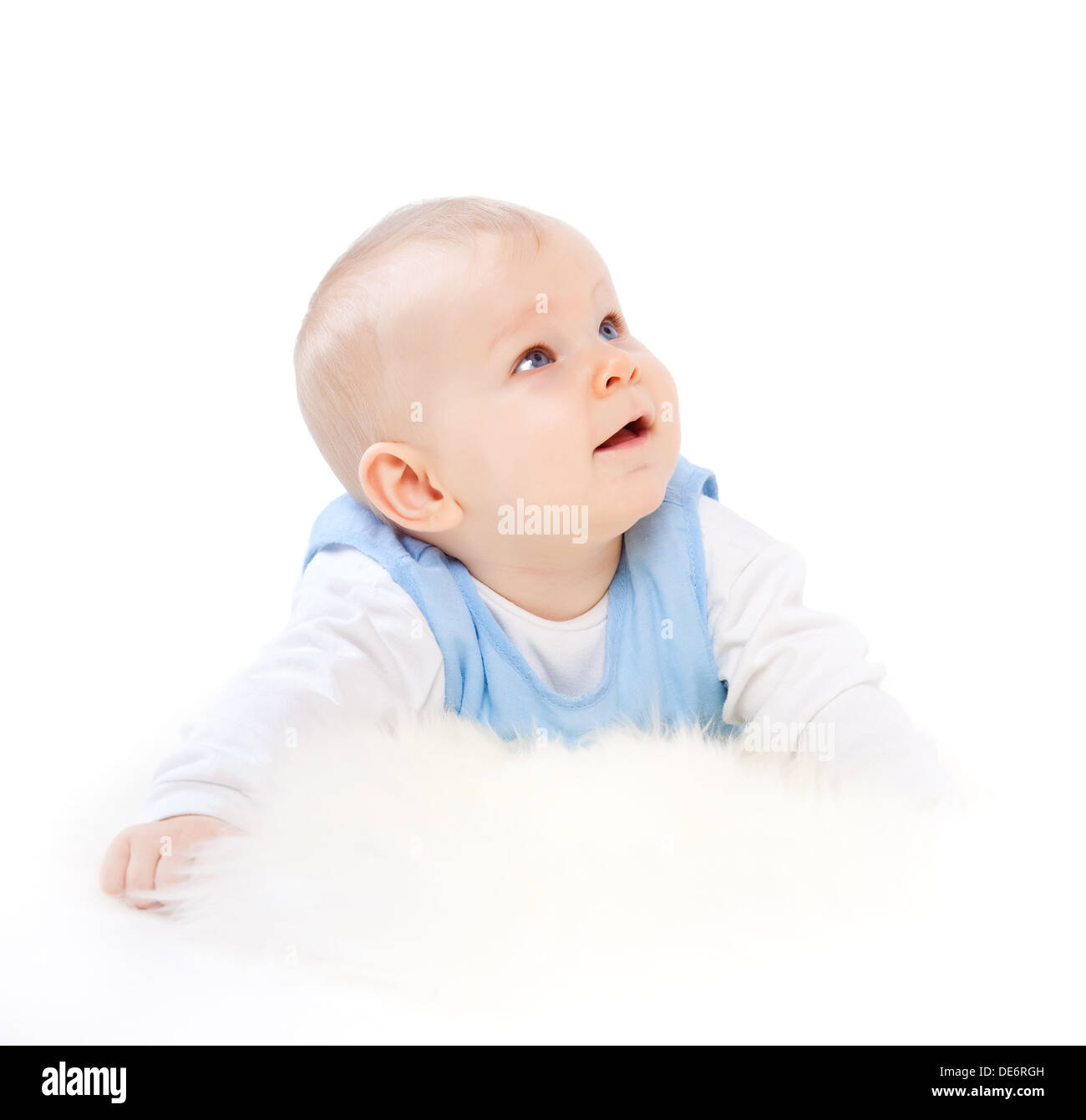 Baby lying smile Cut Out Stock Images & Pictures - Alamy