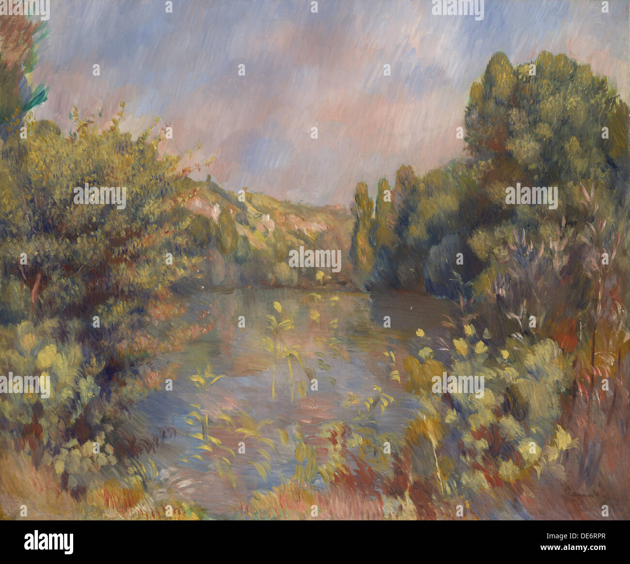 Lakeside Landscape, c. 1889. Artist: Renoir, Pierre Auguste (1841-1919 ...