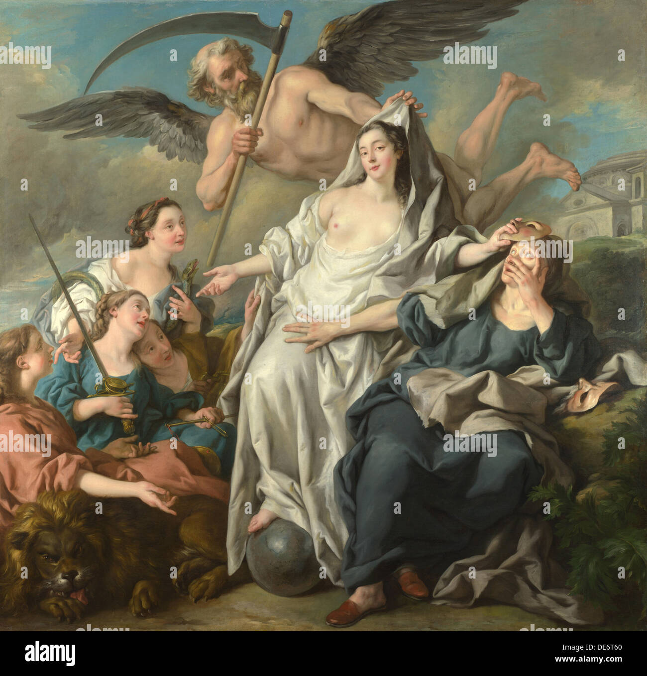 Time unveiling Truth, 1733. Artist: Troy, Jean-François de (1679-1752 ... Time unveiling Truth, 1733. Artist: Troy, Jean-François de (1679-1752 ...
