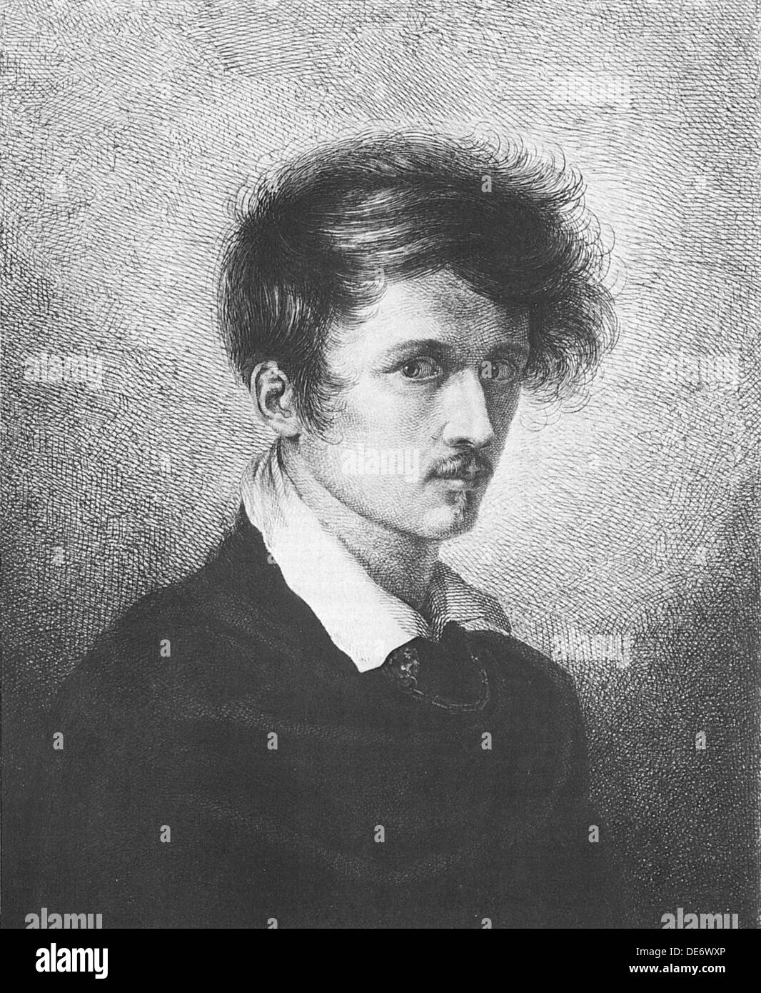 Self-portrait, 1813. Artist: Grimm, Ludwig Emil (1790-1863 Stock Photo ...