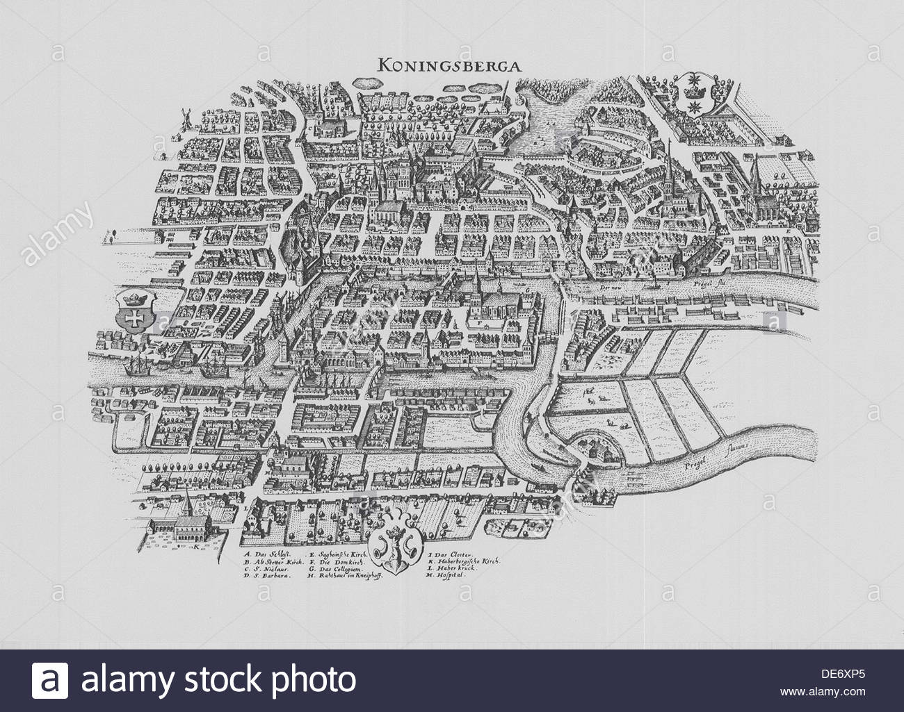 Konigsberg Map Stock Photos & Konigsberg Map Stock Images - Alamy